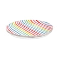 9" Rainbow Stripe Paper Plates by Celebrate It™ - 10ct. - Walmart.com