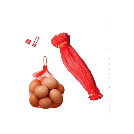 Reusable Mesh Bag, 100 Pieces Egg Net Bag, for Fruits Nuts Storage Bags ...