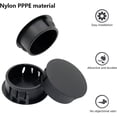 1 Inch / 25mm Black Plastic Hole Plugs, Flush Mount Hole Cover, Tubing ...