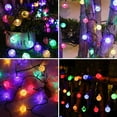 Solar String Lights, Total 23ft 50 LED Solar Globe String Lights, 8 ...