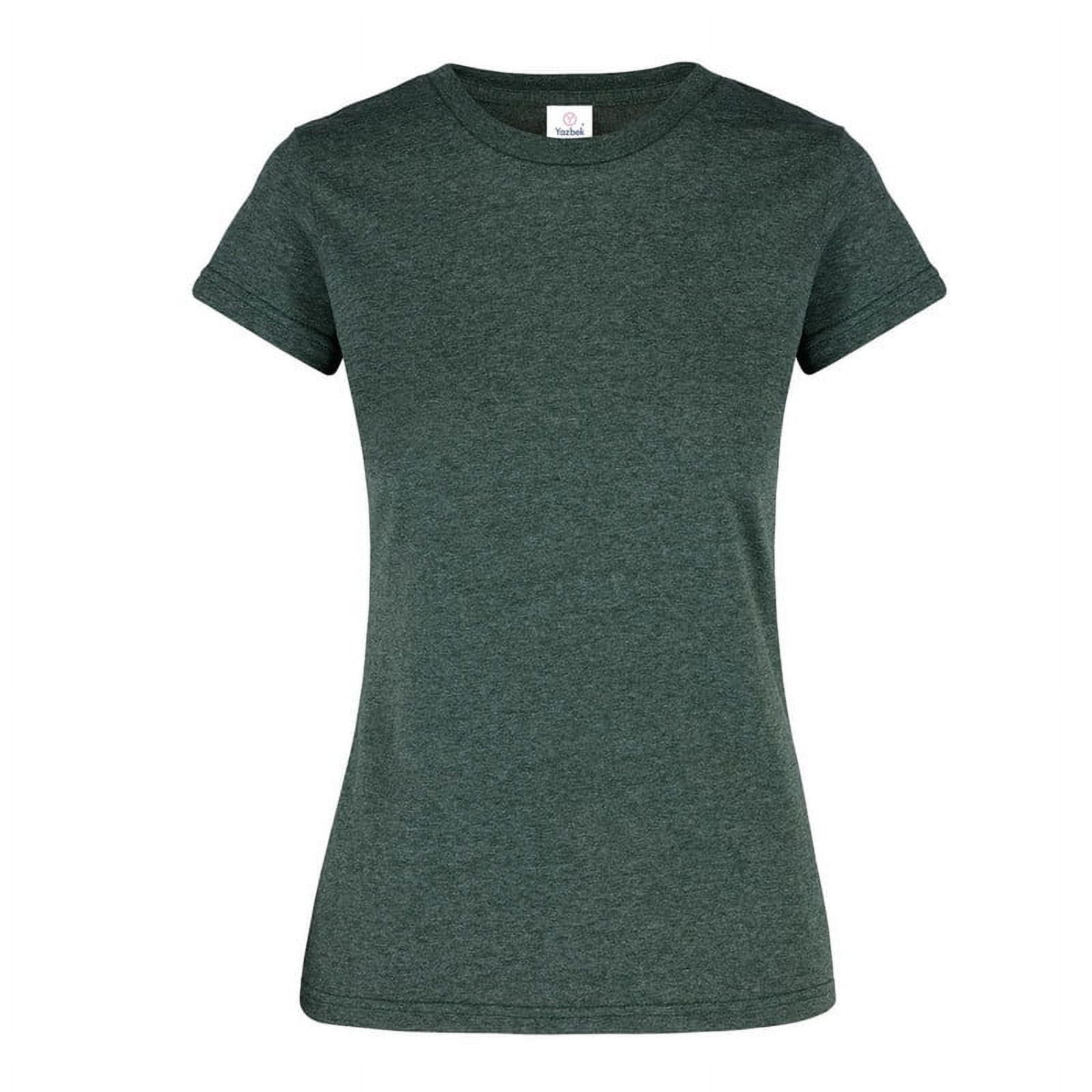 Playera YAZBEK para Dama Color Verde Bosque Jaspe Tamaño Chico ...