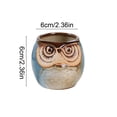 Cute Owl Shaped Ceramic Flower Pot Mini Succulent Planter Home Garden ...