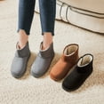 Ataiwee Women's Mini Snow Boots — Classic Bootie Design, Plush Faux Fur ...