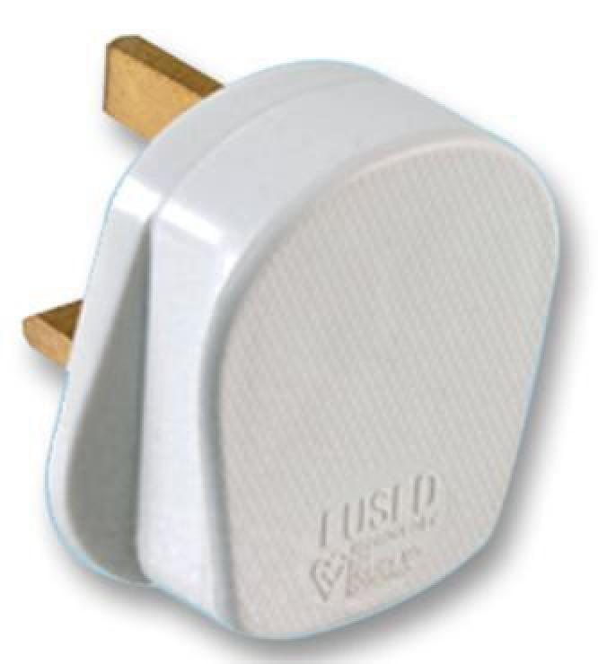 PRO ELEC - 13A Rubber Plug Top, White - Walmart.com