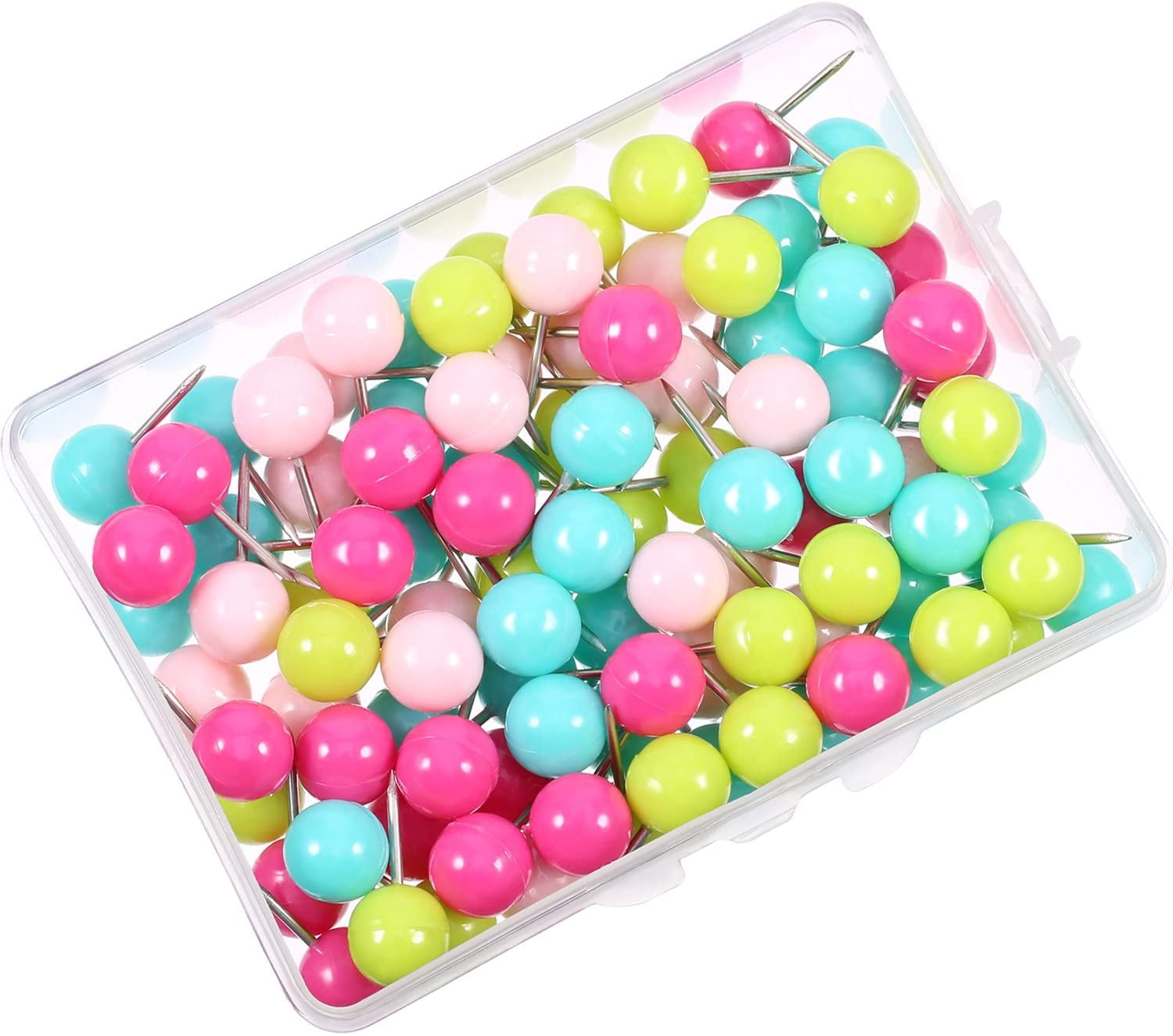 9.0 mm Big Head Push Pins Map Tacks Thumb Tacks, 100 Pieces - Walmart.com