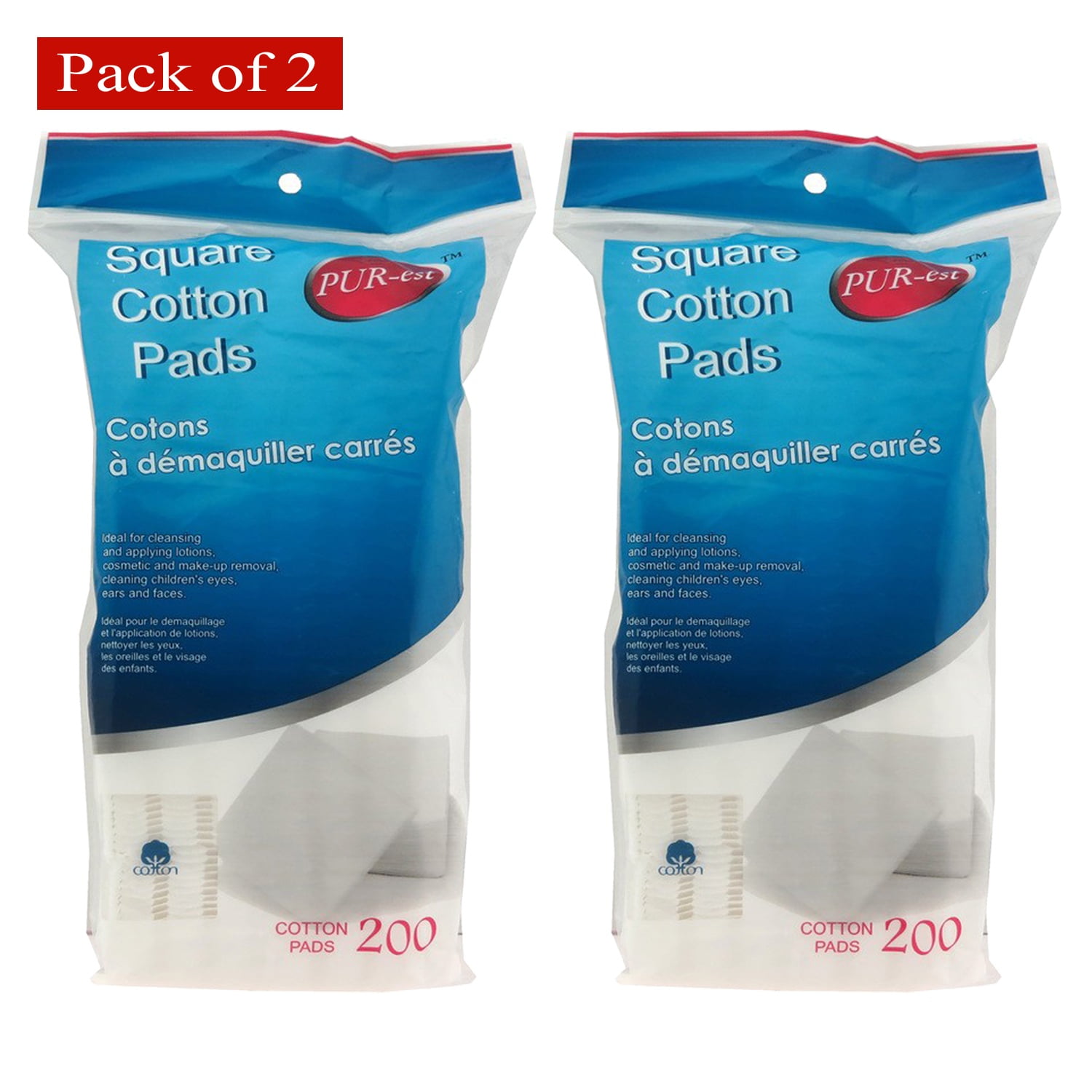 Click here for Purest Cotton Pads Square In Poly Bag 200s (Pack O... prices