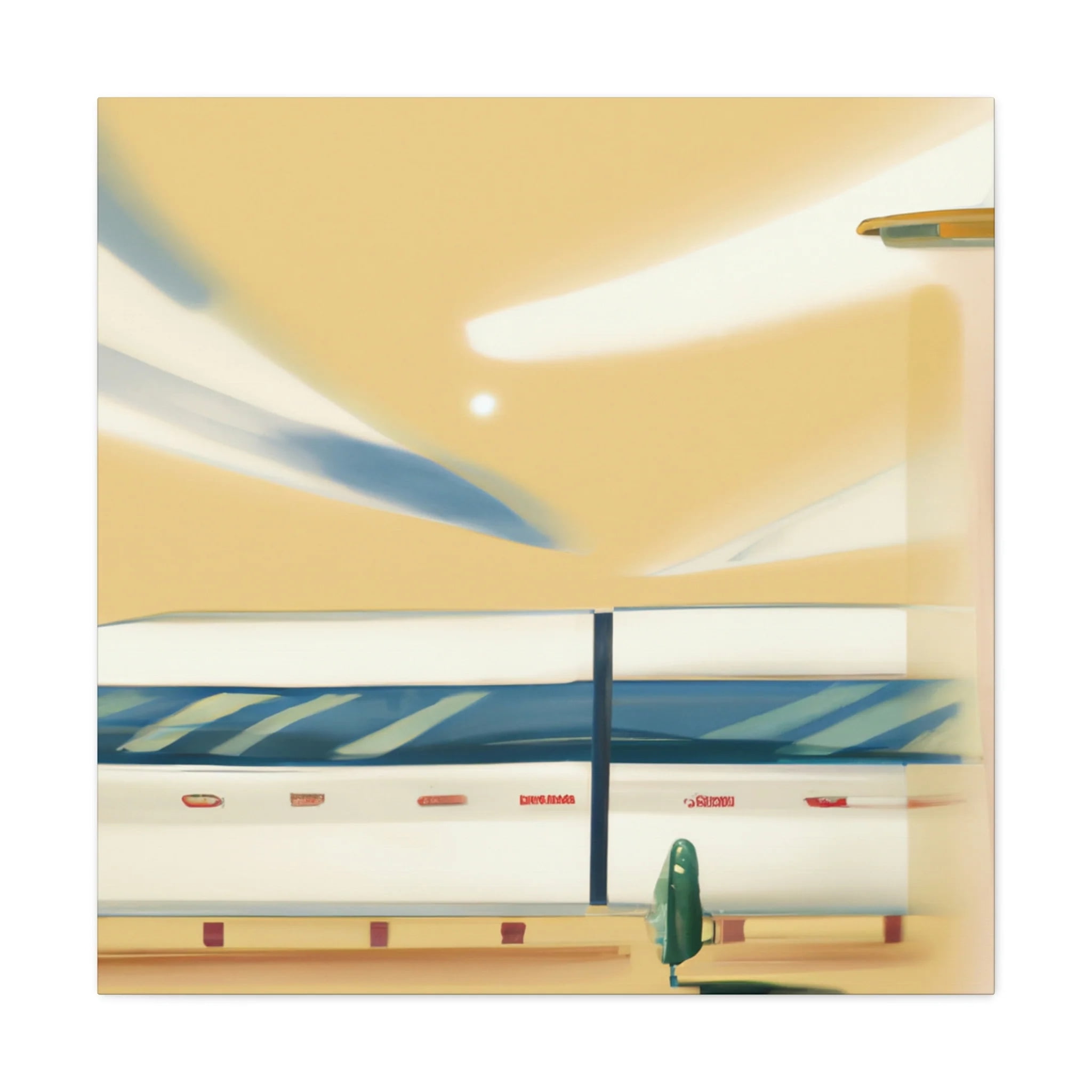 Train in a Dreamscape - Canvas - Walmart.com