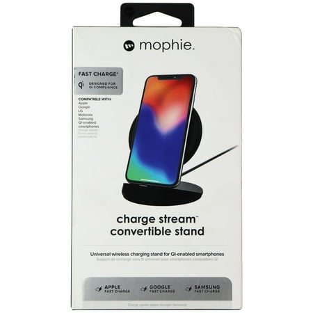Mophie Charge Stream Universal Wireless Qi Convertible Stand - Black ...