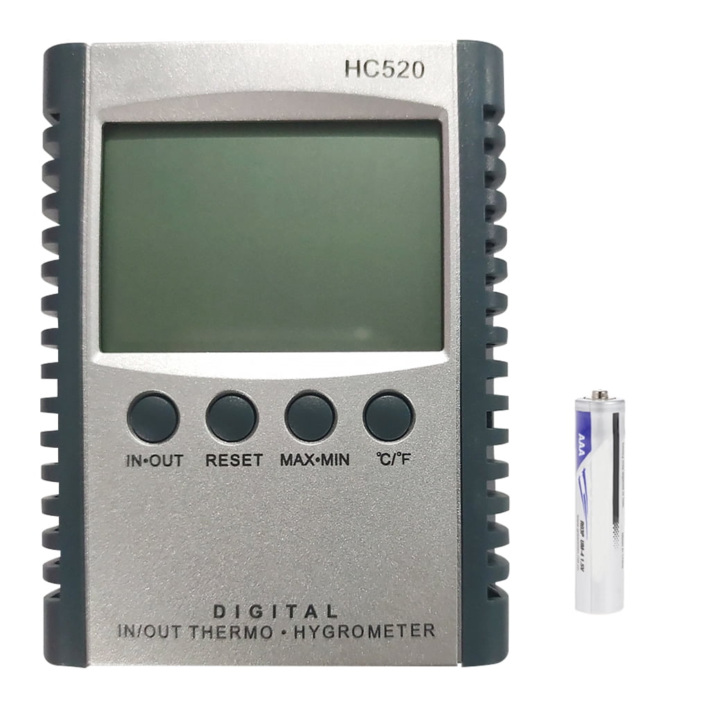HC520 Digital In/Out Hygrometer Temperature Humidity Meter LCD Weather ...