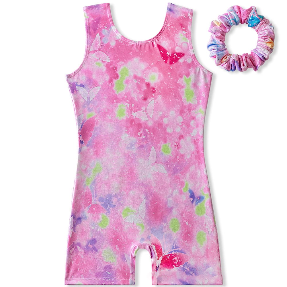 Gymnastics Leotards for Girls One-Piece Pro Kids Unitard Biketards with ...