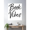 Book Vibes Literature Quote Poster Wall Art, Modern Wall Decor For ...