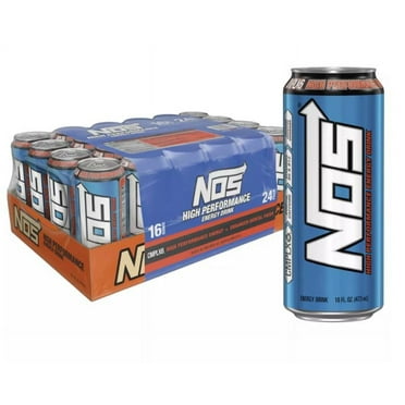 NOS High Performance Energy Drink, 16oz Can (Pack of 6, Total of 96 Fl ...