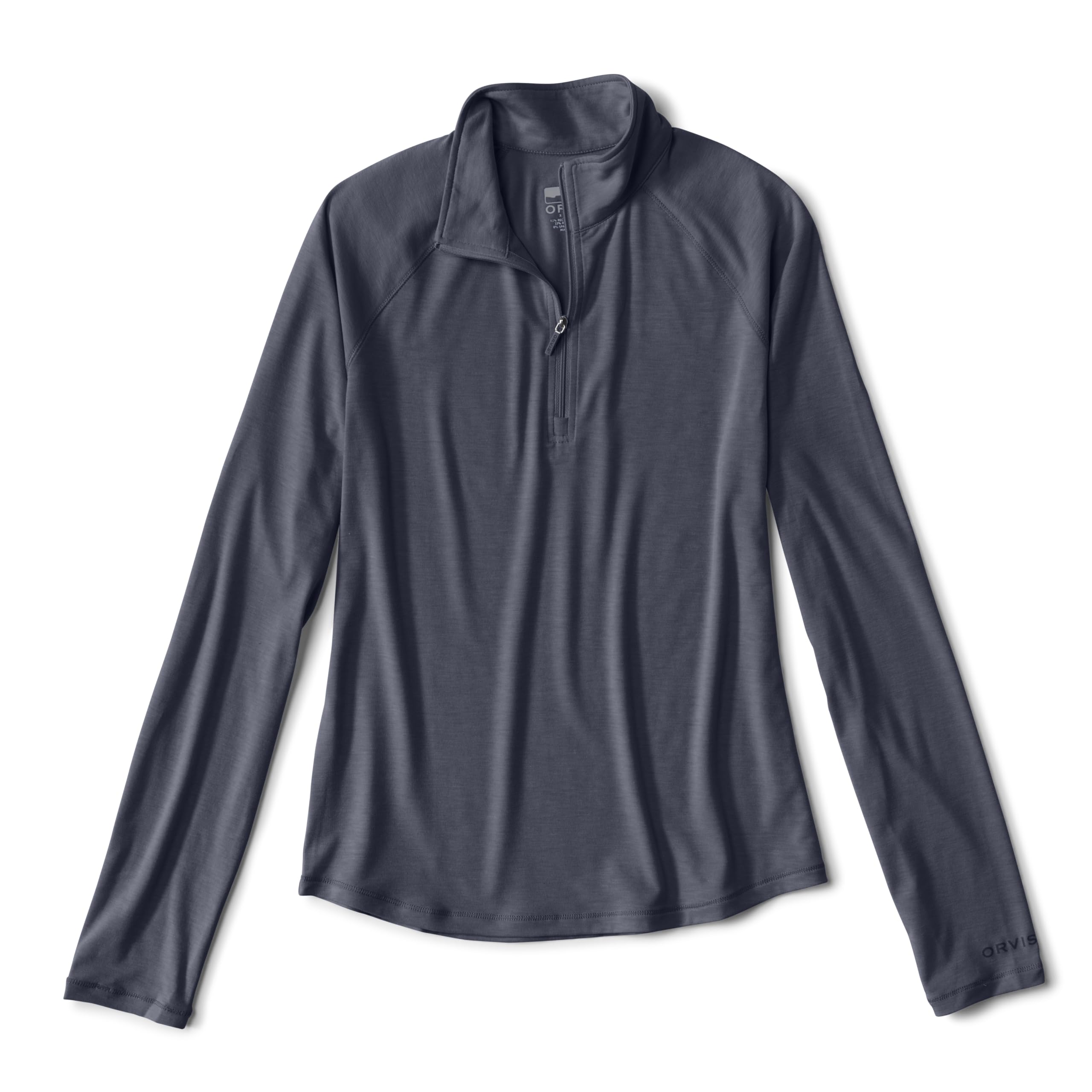 Camisa Orvis Dricast para mujer, con cremallera 1/4, color azul marino ...