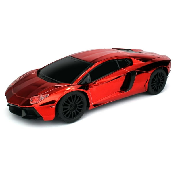 Chrome Supercar Remote Control RC Car 1:16 Scale Size Ready To Run w ...