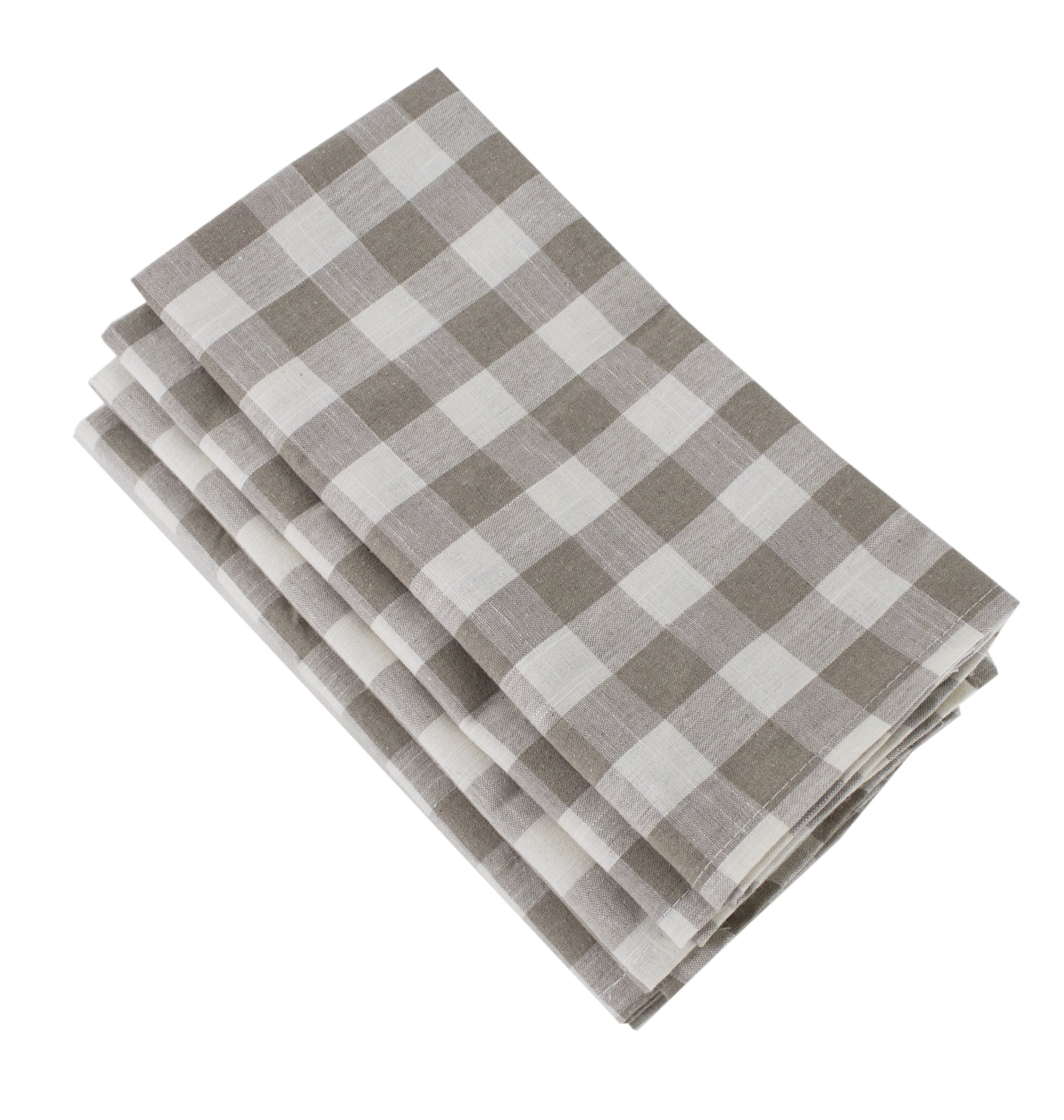 Fennco Styles Classic Gingham Checkered Pattern Cloth Napkins 20 x 20 ...