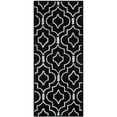 SAFAVIEH Cambridge Julian Geometric Wool Area Rug, Black/Ivory, 2'6" x ...