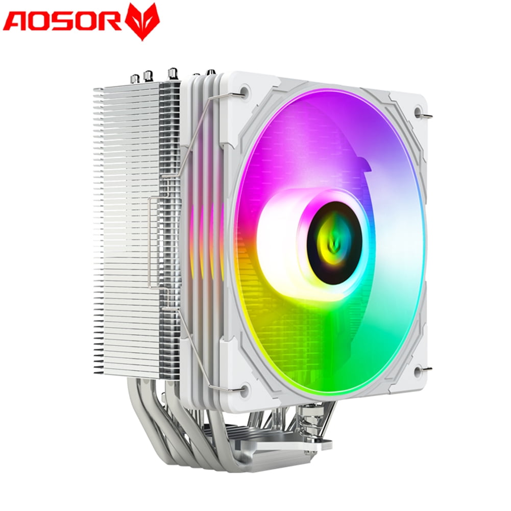 JShteea ARGB CPU Cooler 6 Heat Pipe CPU Cooler Ventilador Radiador para ...