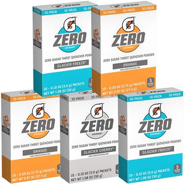Gatorade G Zero Powder, Glacier Cherry Sport Drink, Variety Pack, 0 ...
