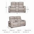 Signature Design by Ashley Boyington Gray Power Reclining Loveseat with ...