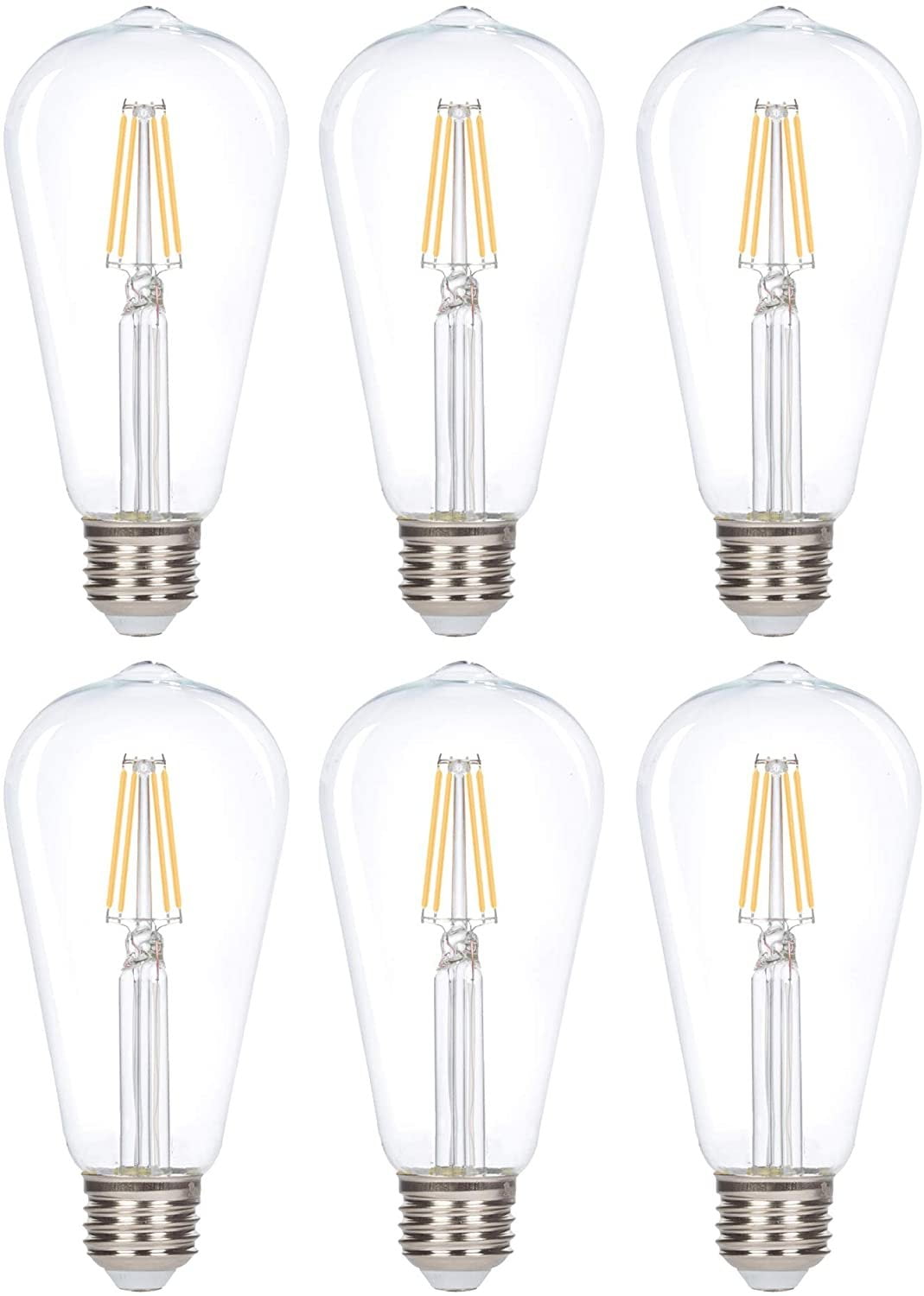 Simba Lighting LED Edison ST21 4W 40W Equivalent Light Bulbs 120V ...