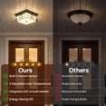 LED Motion Sensor Outdoor Ceiling Light 24W 5CCT Flush Mount Fixture ...