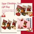 Christmas Stocking with Santa Claus Design Large Size Hanging ...