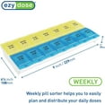 Weekly pill organizer/ (7 days), medication planner, vitamin box/box, 2 ...