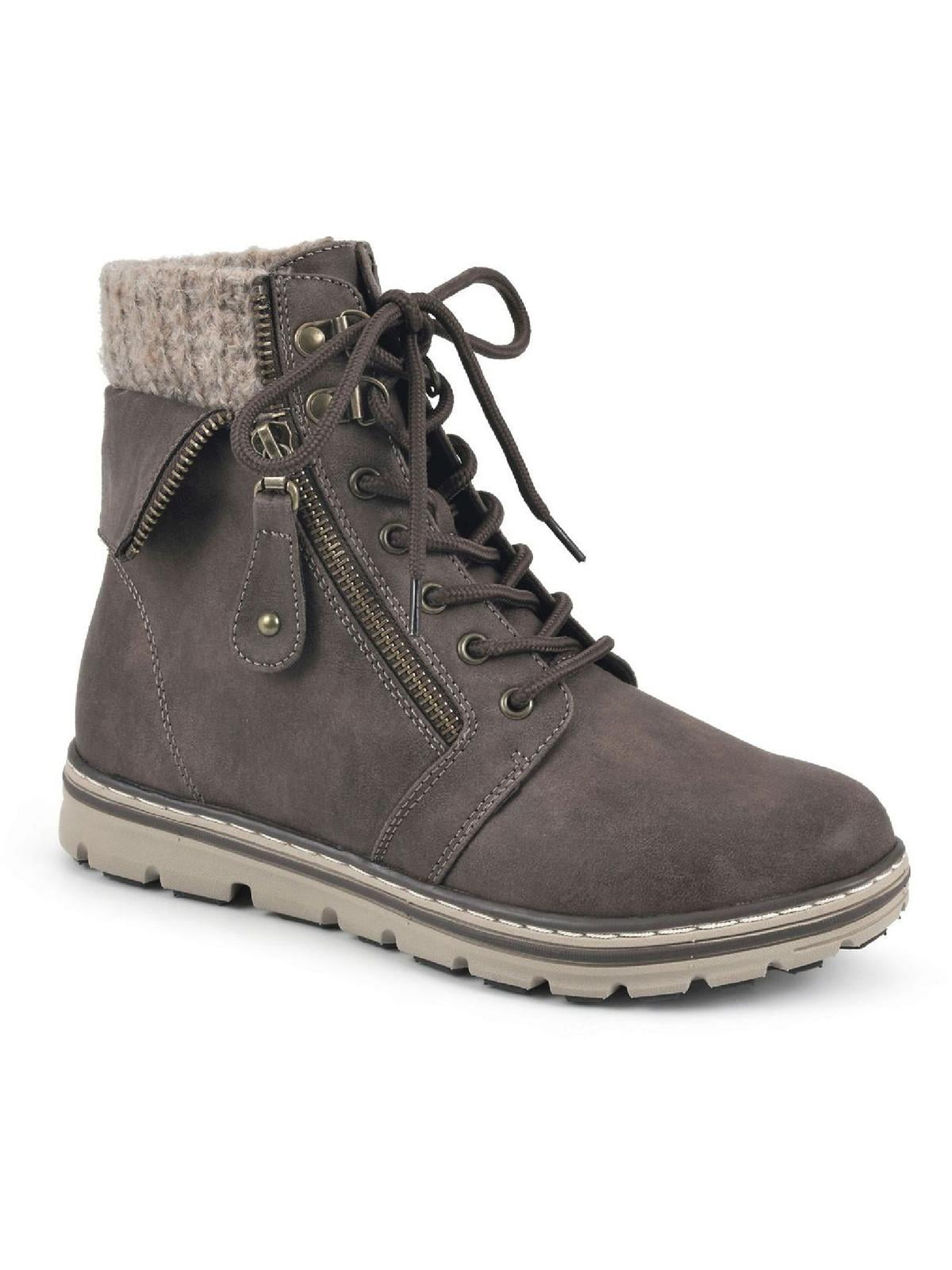 Cliffs by White Mountain Womens Kaylee Faux Leather Zipper Ankle Boots ...