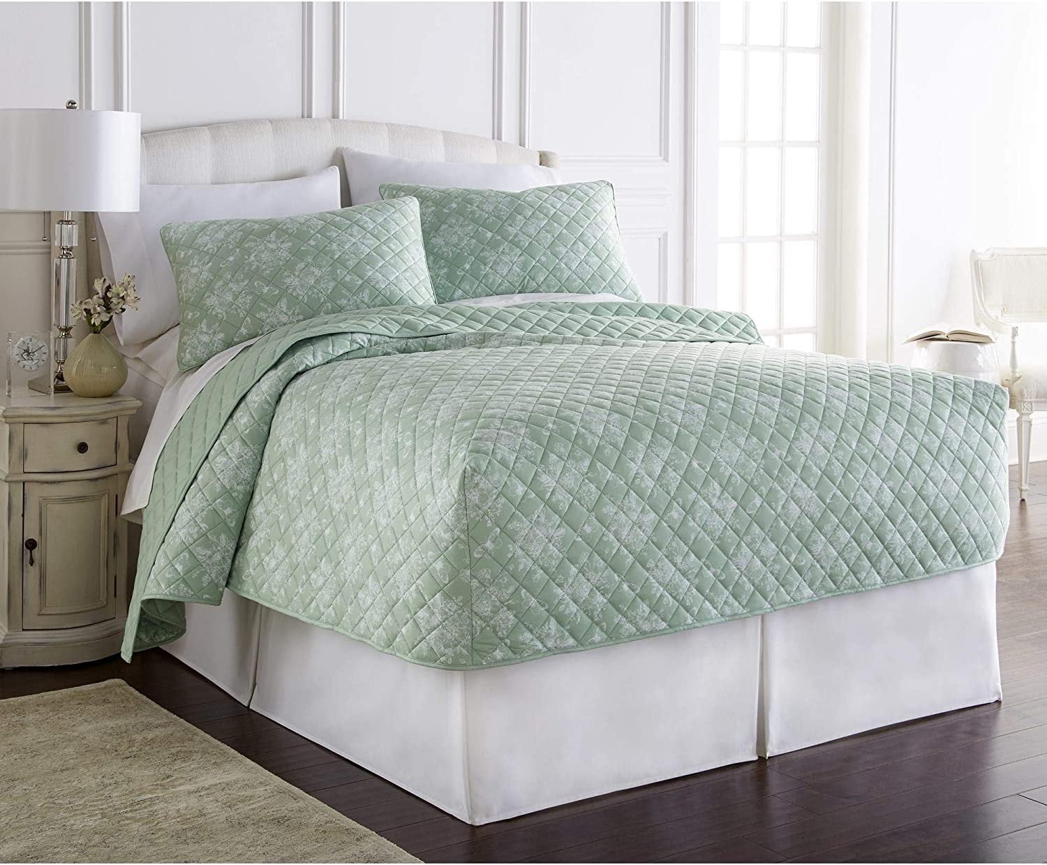 Micro Flannel® Fitted Quilt Mini Set - Walmart.com