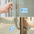 Uxcell Push Pull Welcome Door Sign Acrylic Adhesive Gate Sticker Wall ...