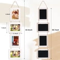 5x7 Picture Frames Rustic Wood Hanging Picture Frames 4 Opening Photo ...