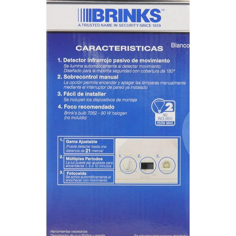 Brinks Motion Activated Security Light Manual | Shelly Lighting
