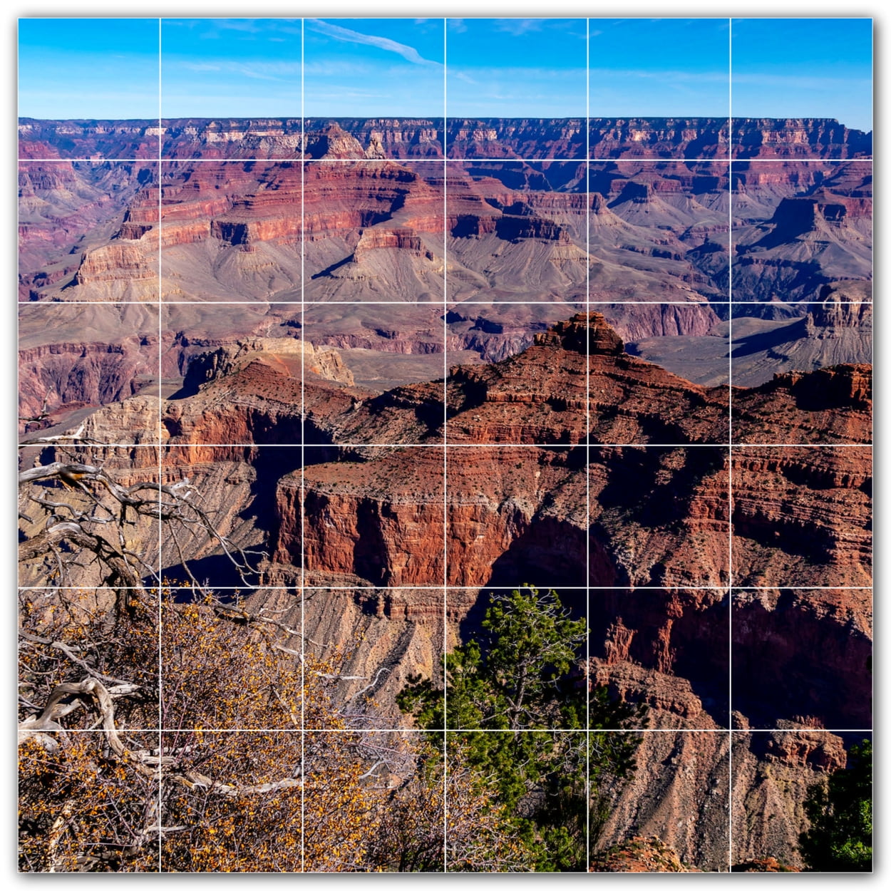 Picture-Tiles.com: Canyon Ceramic Tile Wall Mural WAL500323-66XL. 72"W ...