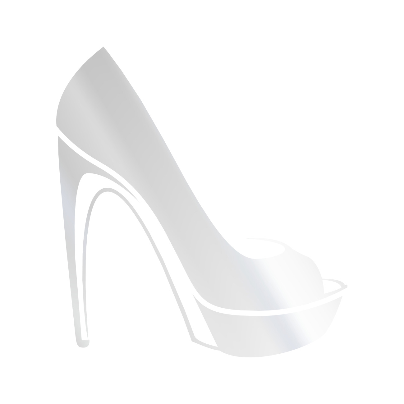 Stiletto Heel Sticker Decal Die Cut - Self Adhesive Vinyl ...