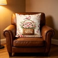 BSJJY Spring Summer Pink Floral Pillow Cover, 45x45cm Digital Print ...