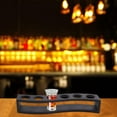 Bamboo Multi-Use 6 Holes Display Stands for Wine Glasses Water Planting ...