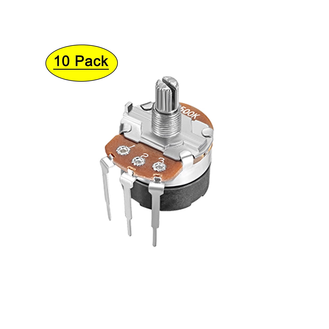 Uxcell 500K Ohm Potentiometer with Switch Variable Resistors Single ...