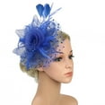 Visland Fascinators Hat Flower Mesh Ribbons Feathers on a Headband and ...