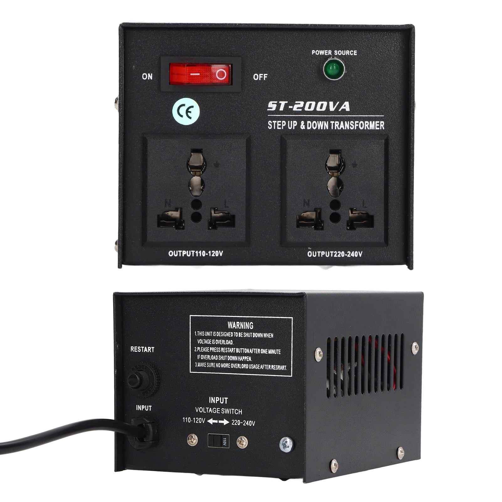 Transformador Convertidor de Voltaje de Potencia de 200W Para ...