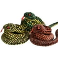 Ludlz Snake Plush - 43 Inch Long Snake Stuffed Animal Python Plush ...