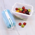 Collapsible Silicone Lunch Box, Blue 50.7 fl oz, 1 Pack Food Storage ...