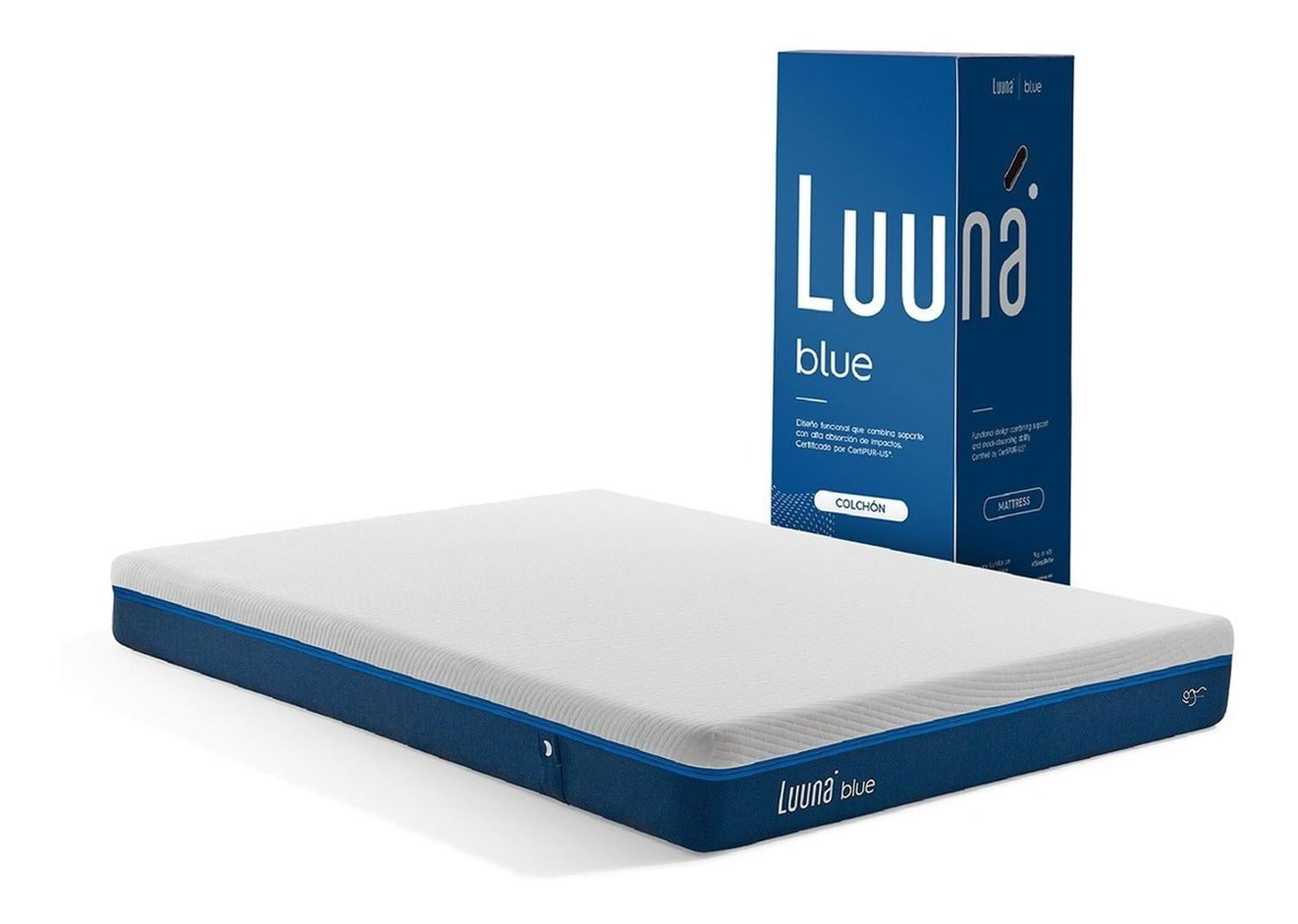 Colchón Luuna Blue Espumas Certificadas, Individual blanco | Walmart en ...