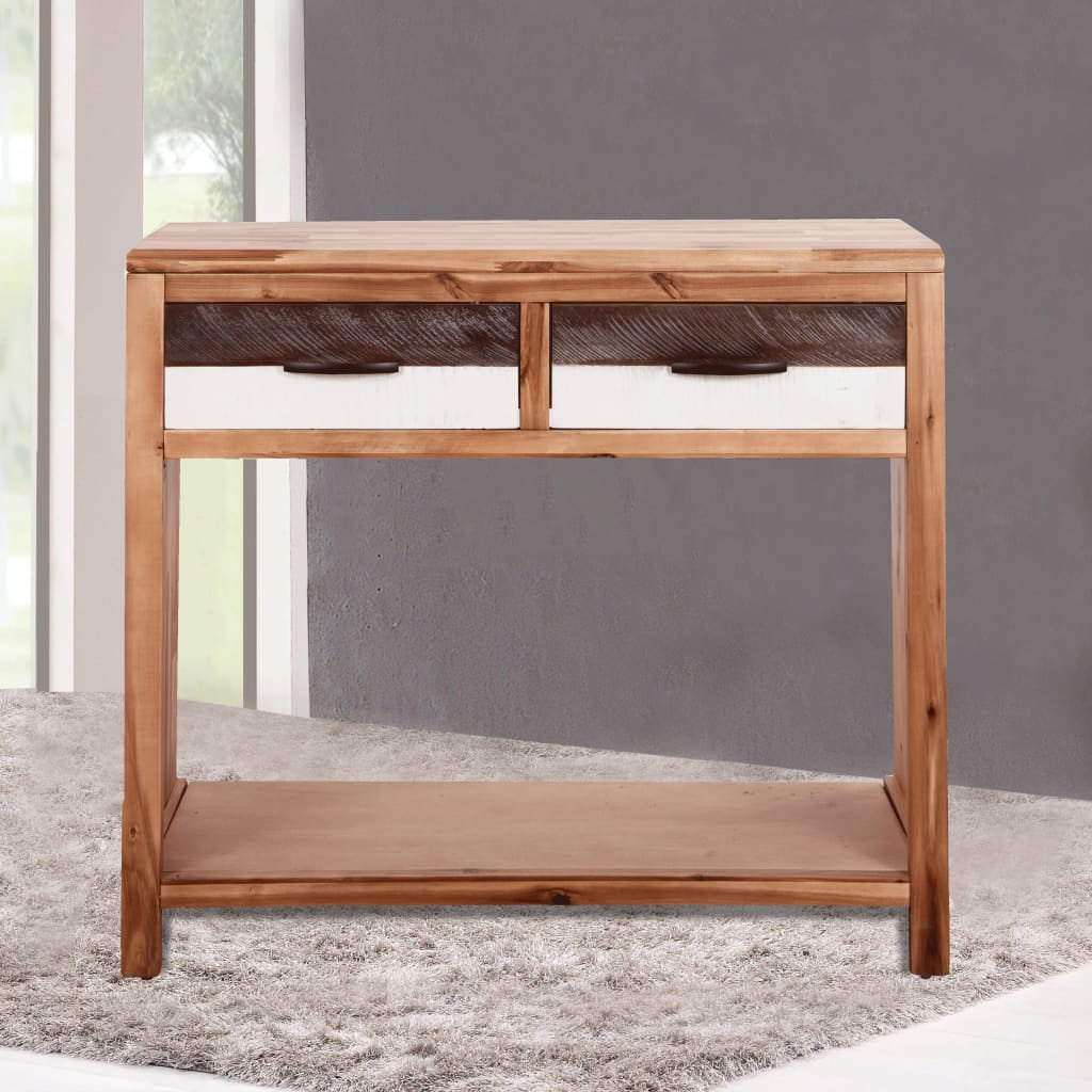 Click here for Vidaxl Console Table Solid Acacia Wood 86x30x75 Cm... prices