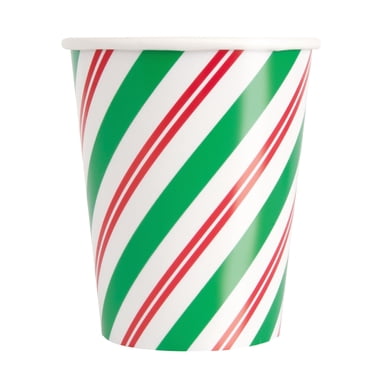 12oz Chevron Paper Cups, Silver, 6ct - Walmart.com