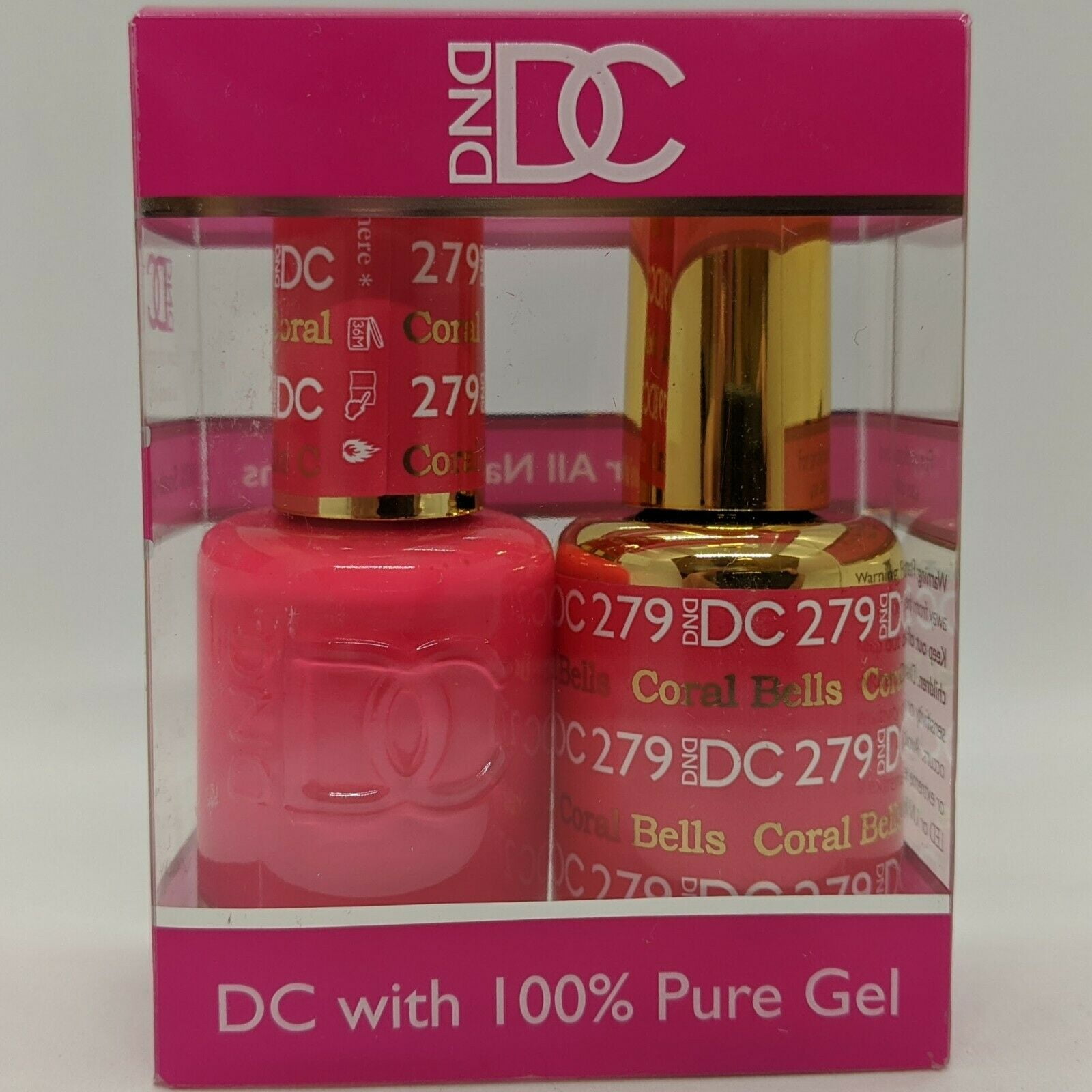 DND - DC Duo Soak off Gel & Matching nail polish, #279 - Coral Bells ...