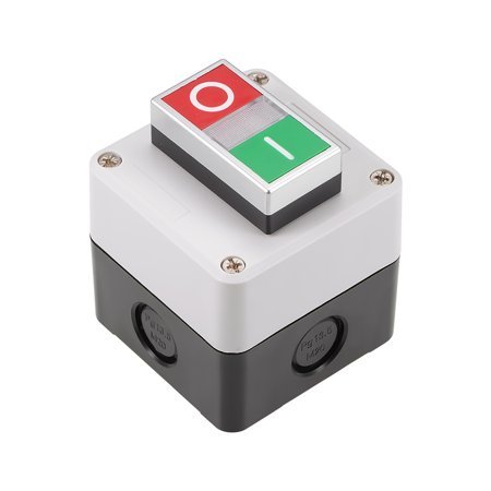 Push Button Switch Station Momentary 1NC 1NO Green and Red Switch 600V ...