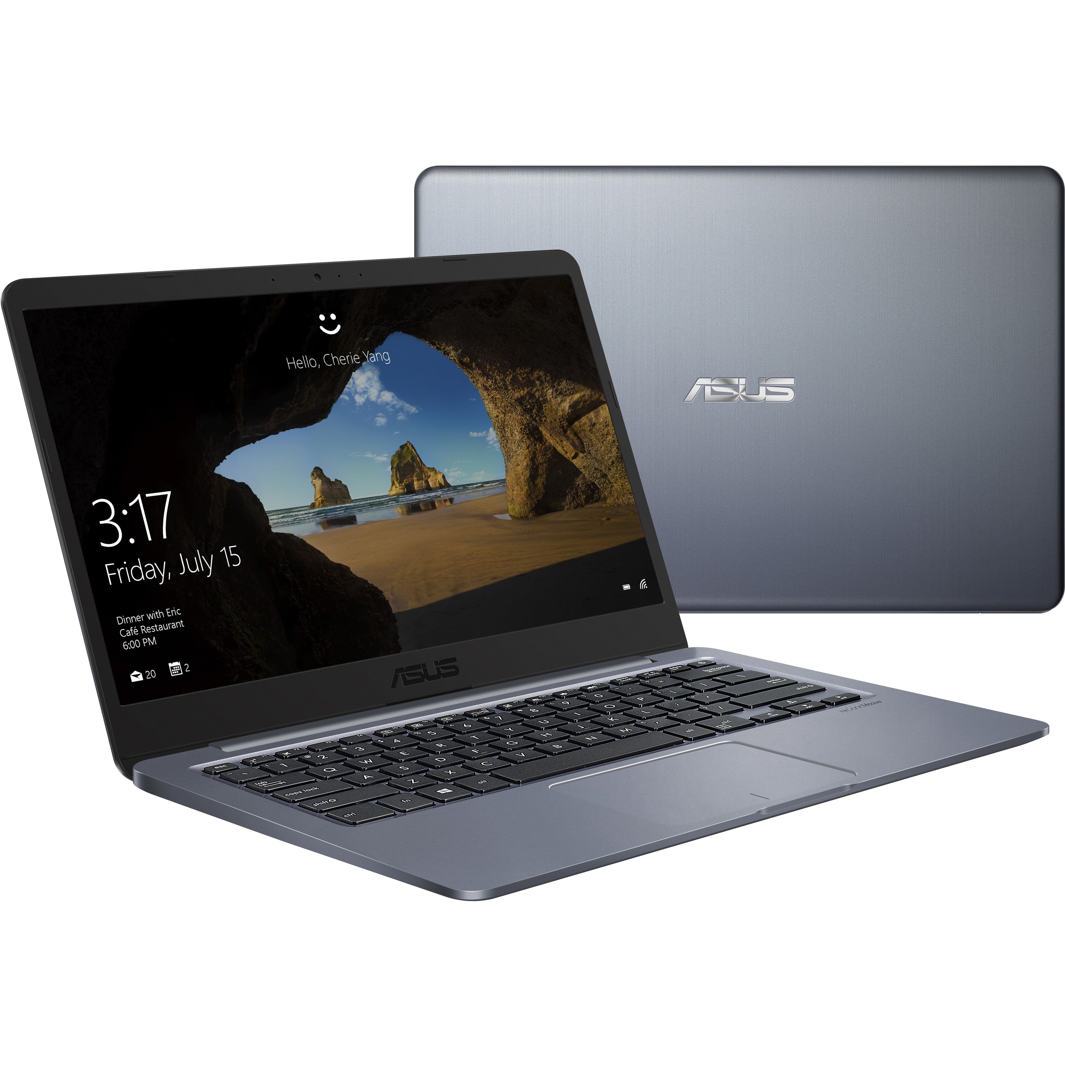 Asus 14" Full HD Laptop, Intel Pentium Silver N5000, 4GB RAM, 128GB SSD ...