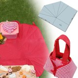 Yanerim DIY Fabric Foldable Food Basket Sewing Template Handbag Sewing ...