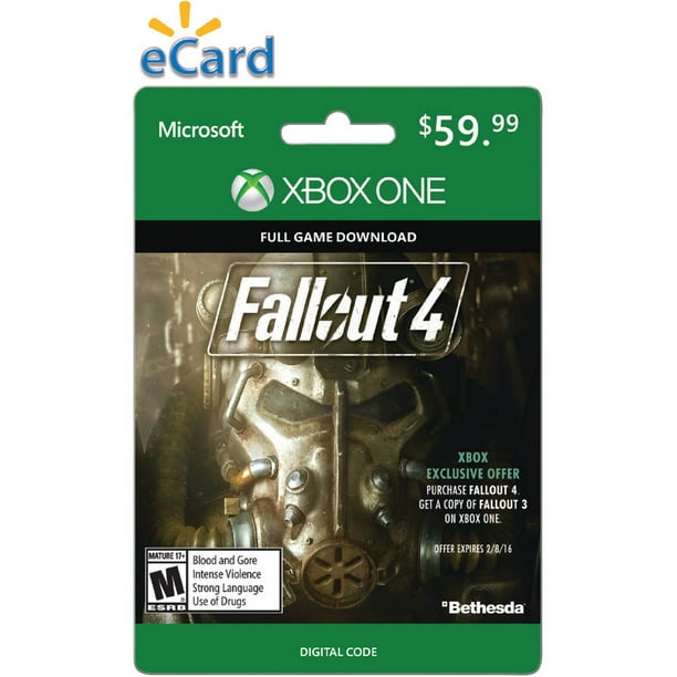 Fallout 4 (Xbox One) (Email Delivery) - Walmart.com
