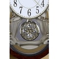 Rhythm Clock 4MJ427WU23 15.7 x 11.8 in. Trumpet Duet II Magic Motion ...